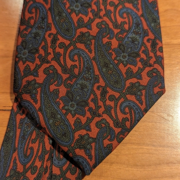 Burberry | Accessories | Vintage Burberrys Of London Burnt Orange And ...